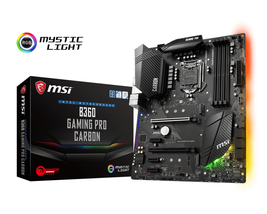 MSI B360 Gaming Pro Carbon - Motherboard Specifications On MotherboardDB